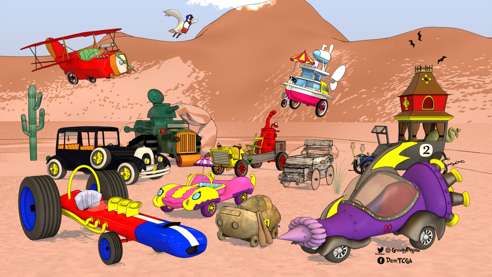 Wacky Race Vehicles | HiveWire 3D Community